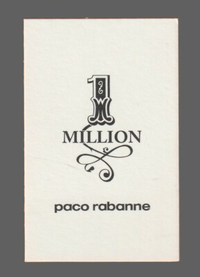 Advertising card-advertising card-million paco rabanne | eBay