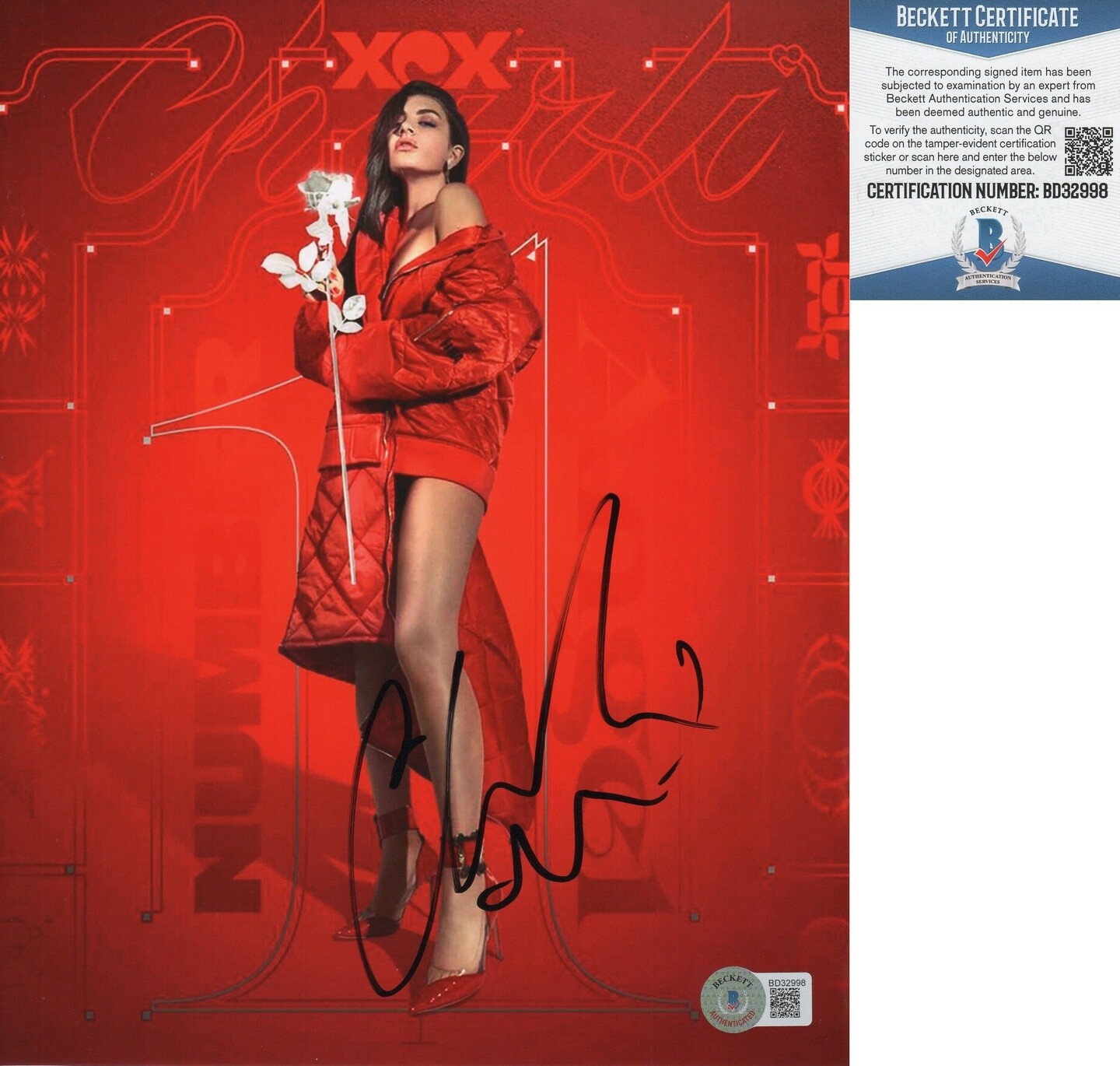 Charli XCX Signed 8x10 Photo Beckett BAS 1 COA | eBay