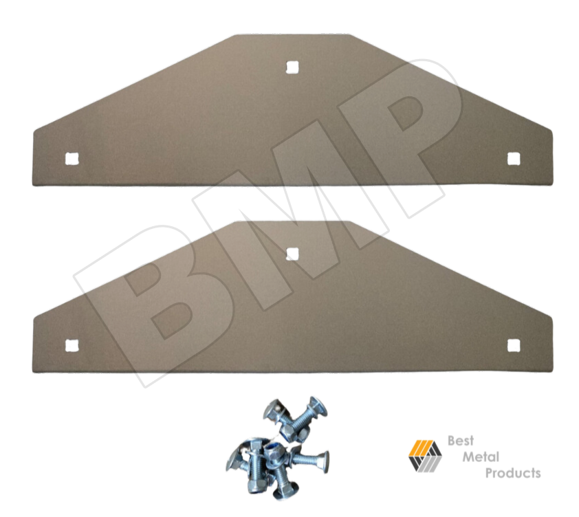 (2) Stainless Steel Mud Flap Plates/Weights Rear Bottom 18" X 5.31 ...
