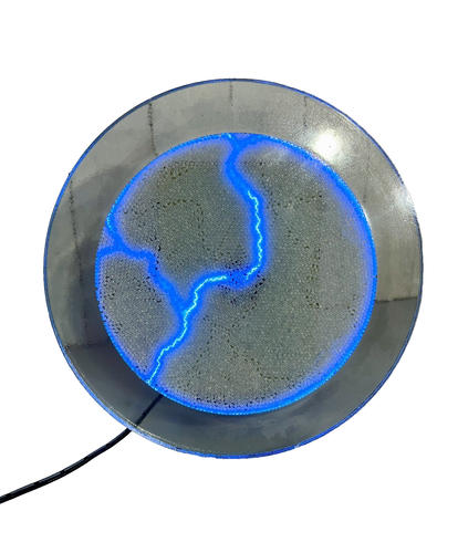 CAN YOU IMAGINE LUMINGLAS 8" INTERACTIVE LIGHTNING BLUE PLASMA DISC | eBay