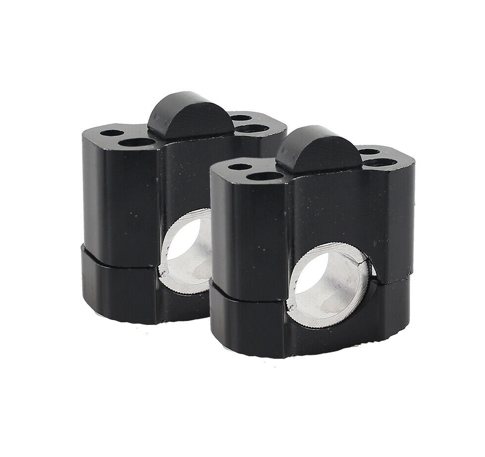 Universal CNC Motorcycle Handlebar Riser Clamp Mount Fit 7/8" 1 1/8 ...