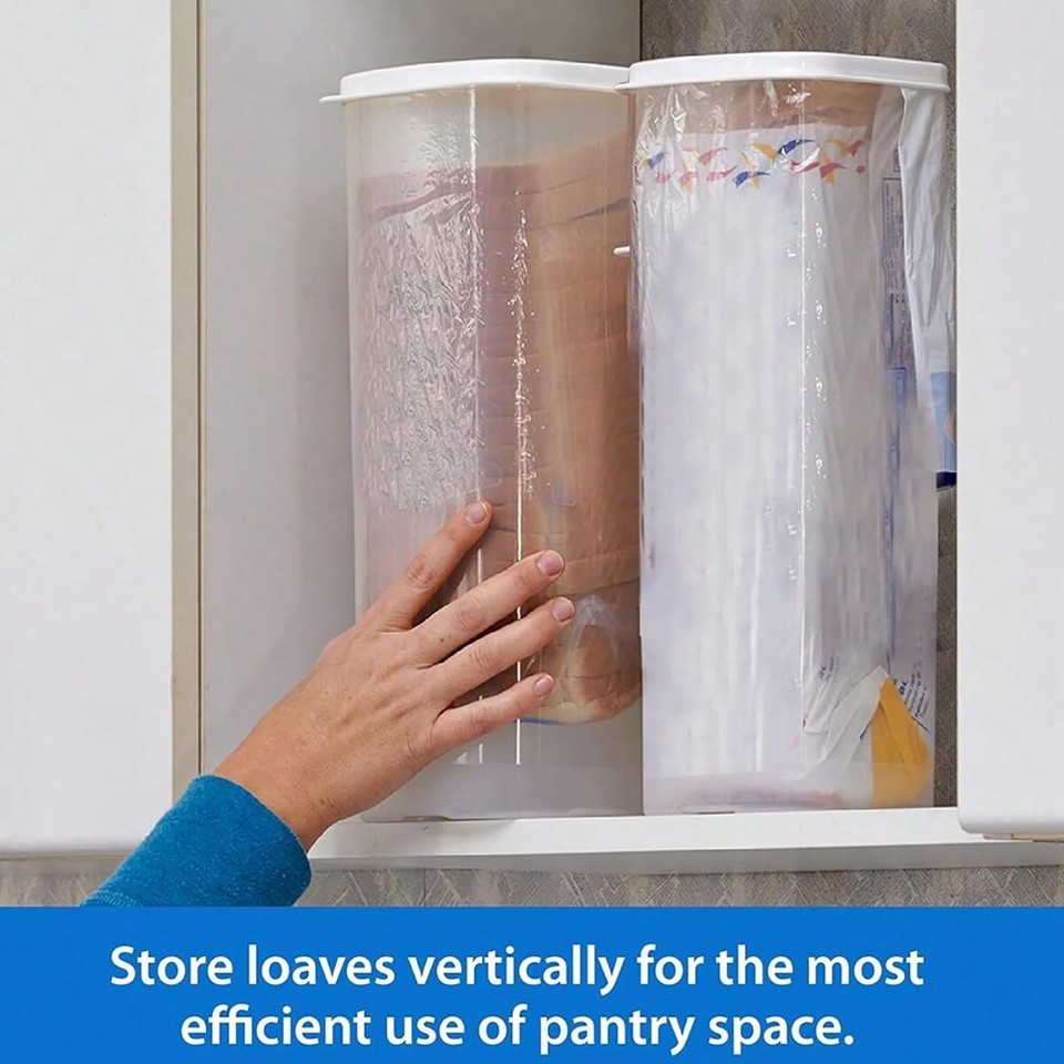 Transparent Bread Box Plastic Fresh-Keeping Toast Storage Holder with ...