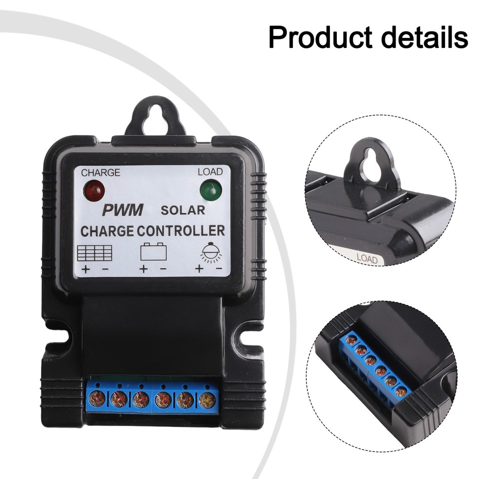 10A Solar Panel Charge Controller for PWM Battery Charging Applications ...