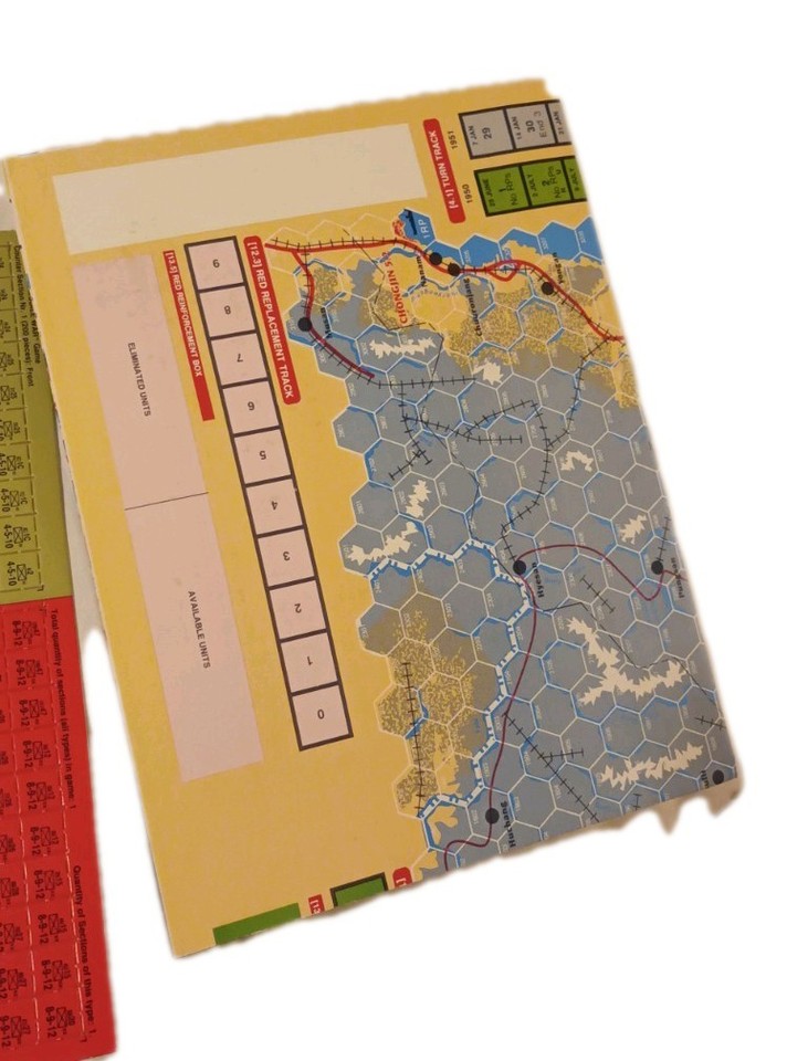 Strategy and Tactics #111 Mobile War KOREA MAG MAP COUNTERS UNPUNCHED ...