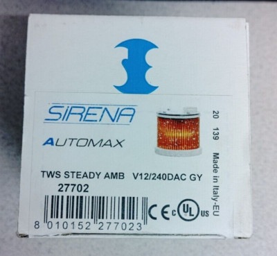 SIRENA 27702 TWS STEADY STACK LIGHT AMBER 12-240VAC NEW!! QUANTITY ...