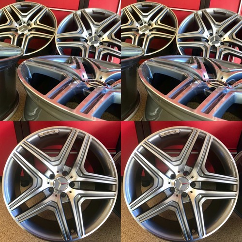 MERCEDES 20 INCH GUNMETAL RIMS WHEELS SET4 FIT ML350 GL450 GLE350 GLE ...