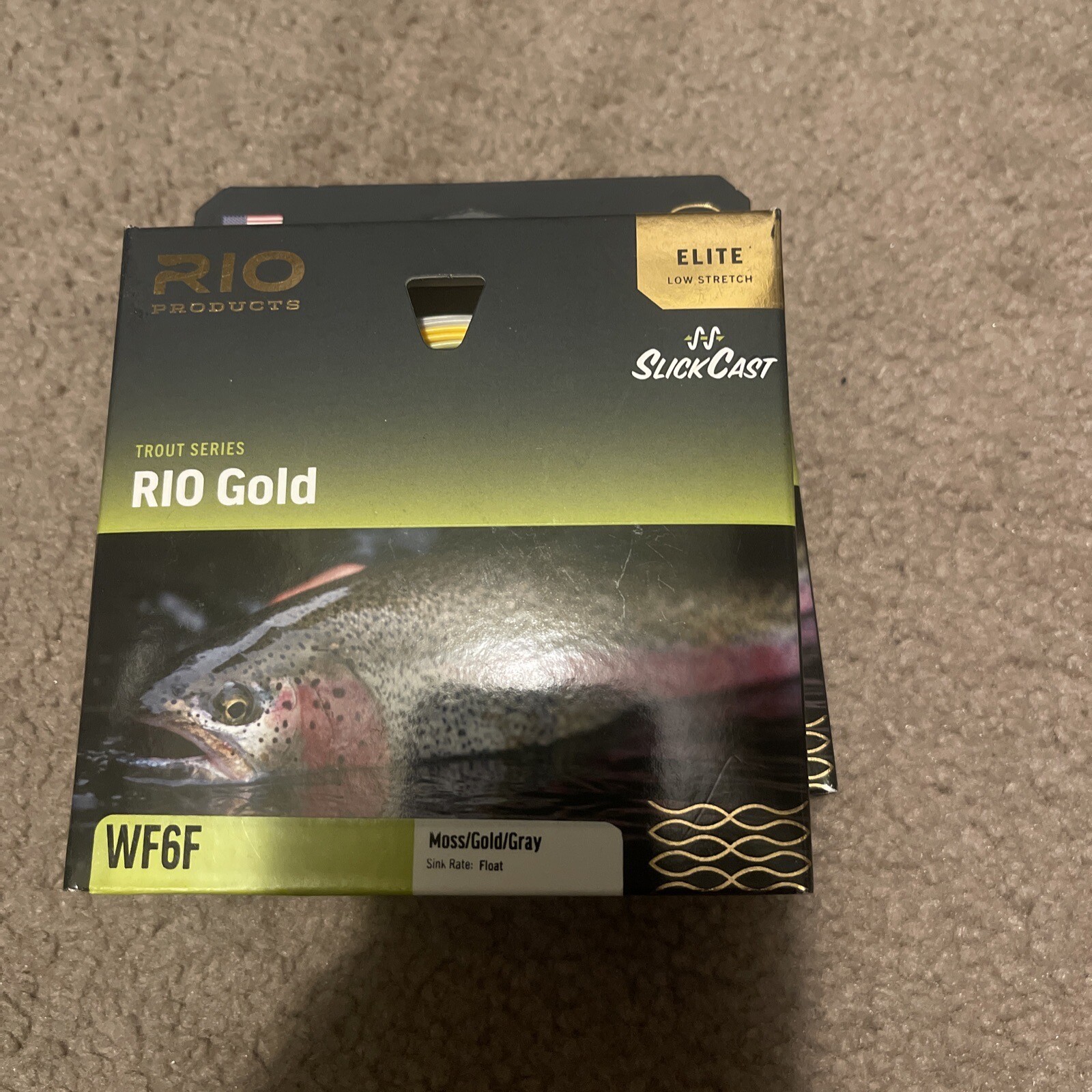 Rio Gold Elite Fly Line - WF6f, Moss/gold/gray | eBay