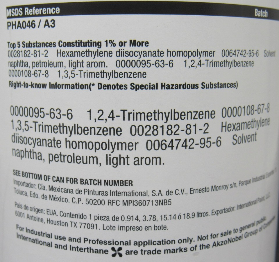 International Interthane 990 BEIGE Acrylic Polyurethane Finish A+B Boat ...