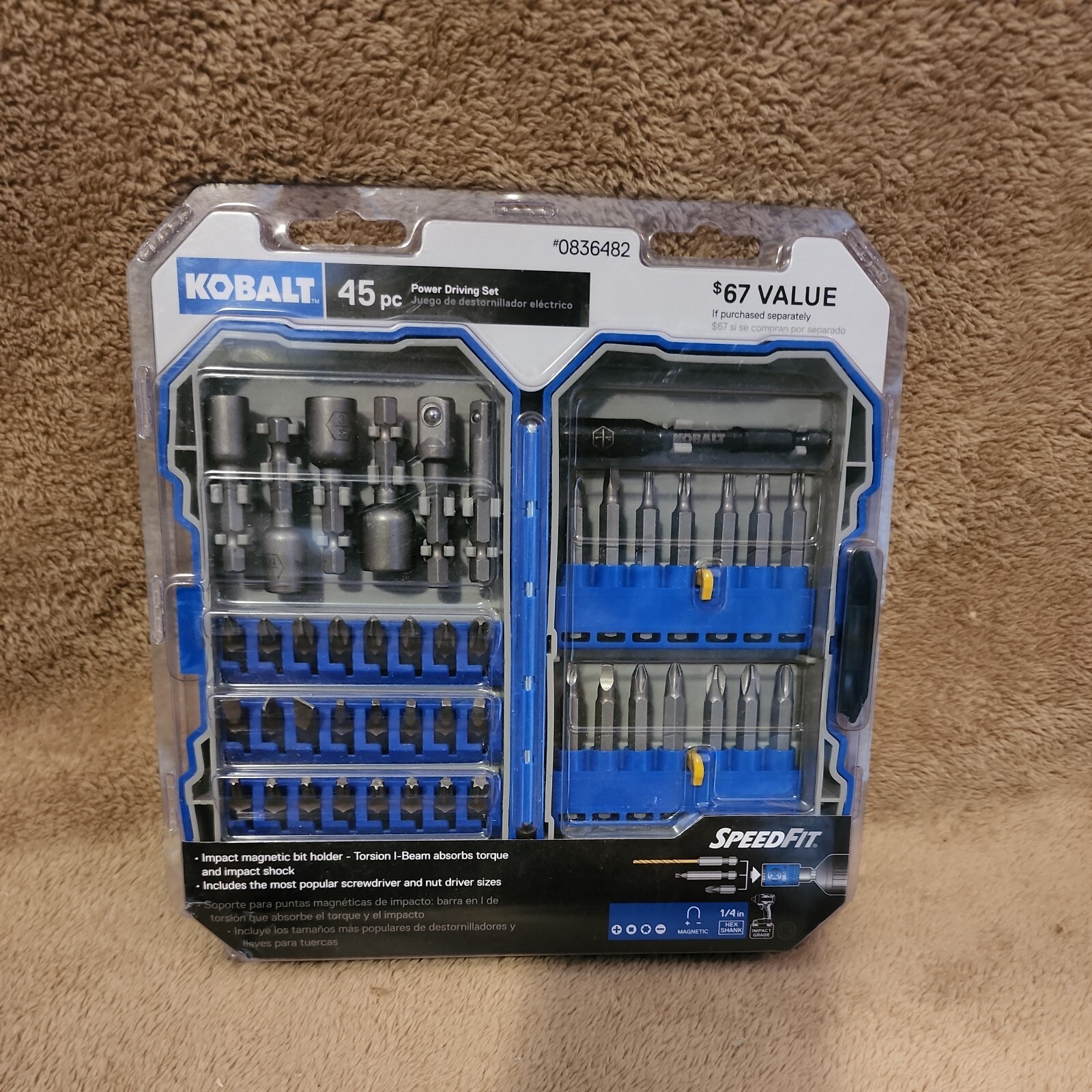 45-Piece Steel Hex Shank Screwdriver Bit Set | eBay