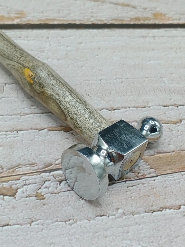 Chasing Hammer - 22 mm - Jewelry Making Hammer Flat and Ball-peen Head ...