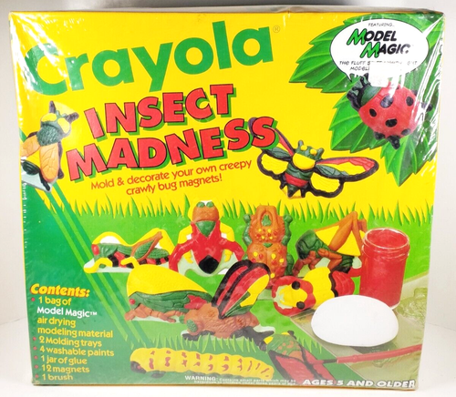 Crayola Insect Madness 1993 Bug Magnet Kit featuring Model Magic ...