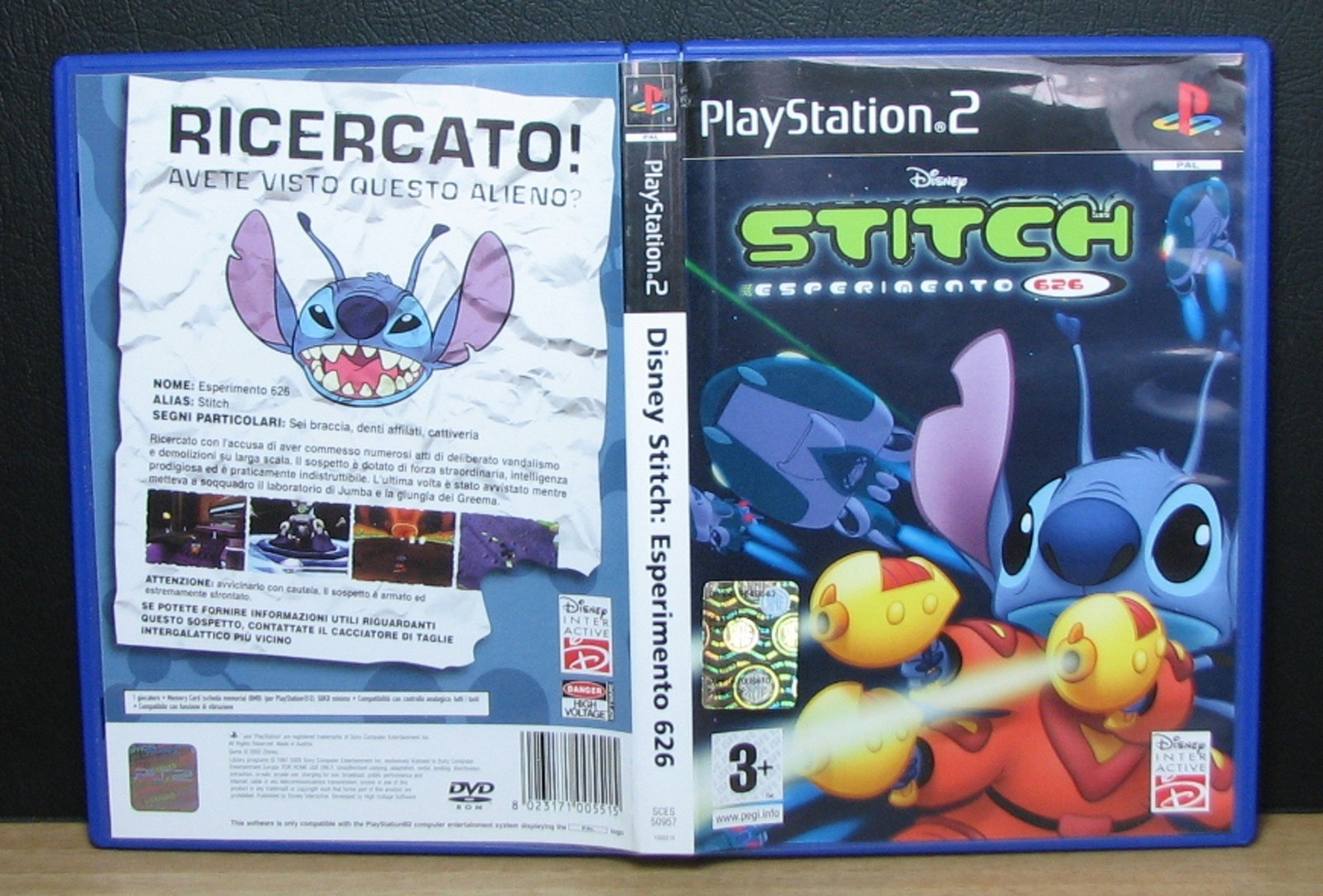 DISNEY STITCH ESPERIMENTO 626 - PS2 - PlayStation 2 - PAL - Italiano ...