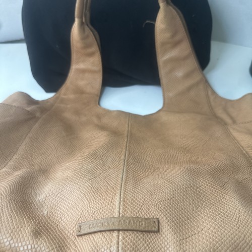 Lucky Brand large Camel colored Leather Shoulder Bag Textured | eBay