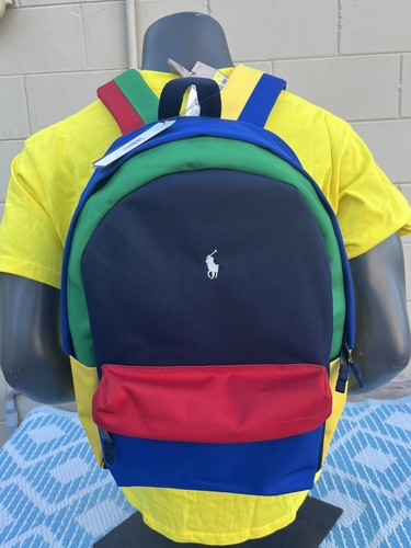 Polo Ralph Lauren Unisex Backpack Colorblock New With Tags Vintage ...