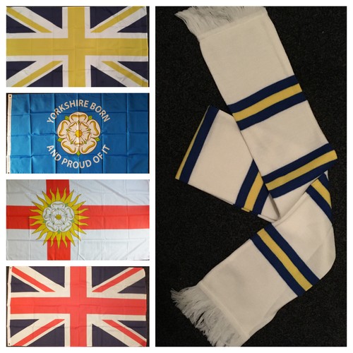 Leeds United FC Flag English W Yorks England LUFC West Yorkshire Whites ...
