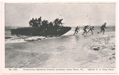 CAMP PEARY near WILLIAMSBURG VA Postcard U.S. NAVY Practice Landing ...