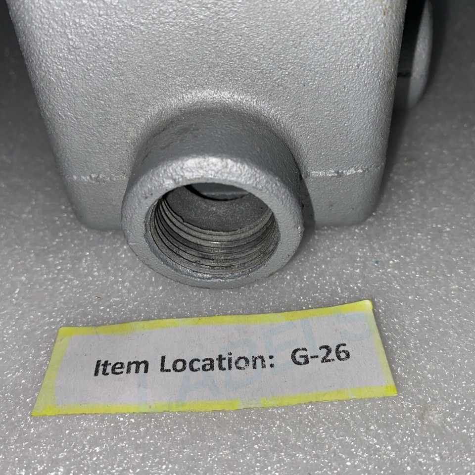 APPLETON 3/4" UNILET Type FDCT Conduit Body WITH COVER & Rubber Gasket ...