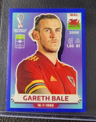 PANINI World Cup 2022 Qatar Stickers USA Edition Gareth Bale Blue | eBay