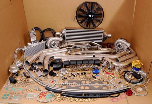 Twin Turbo SBC Kit FOR GMC Chevy Blazer Tahoe 305 350 5.7L 1500 ...