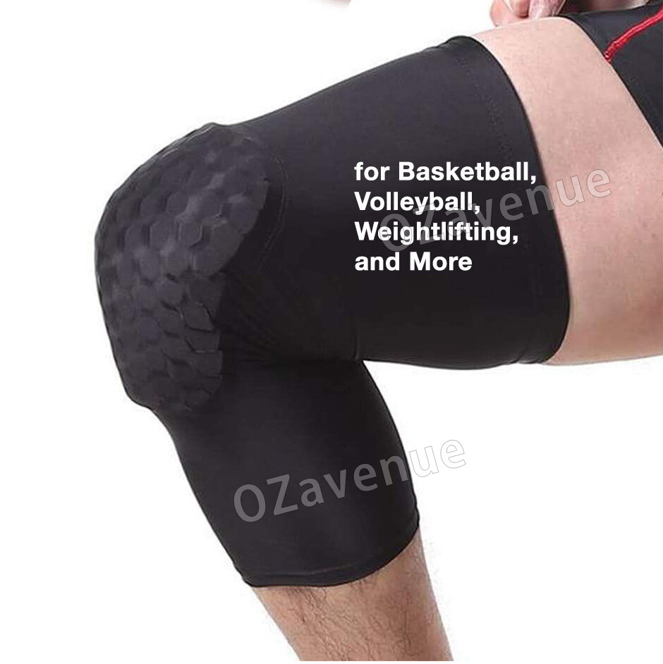 1/2 Youth Pad Honeycomb Leg Support Knee Sleeve Brace Sports Support ...