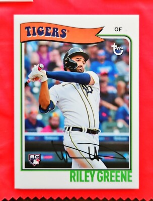 2023 Topps Brooklyn Collection Baseball Base Card 31 Riley Greene RC ...