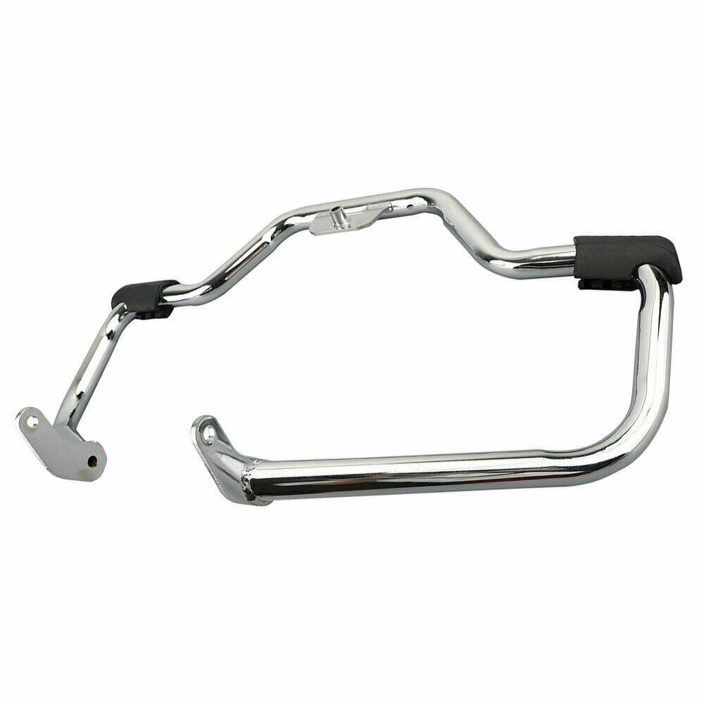 Mustache Chrome Crash Bar Engine Guard For Harley Softail Standard FXST ...