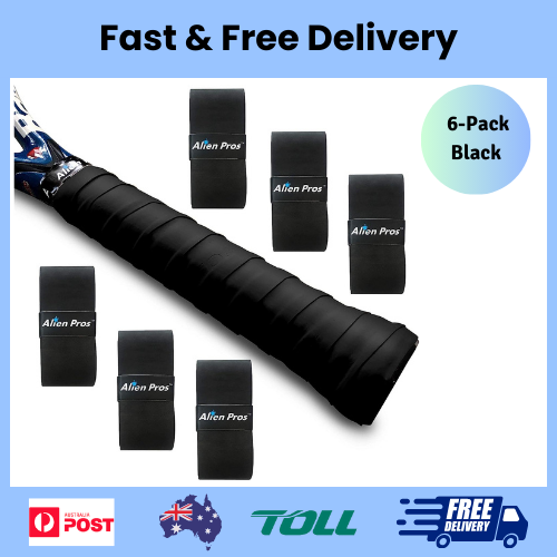 Alien Pros Tennis Racket Grip Tape(6 Grips) Precut And Dry Feel Tennis ...