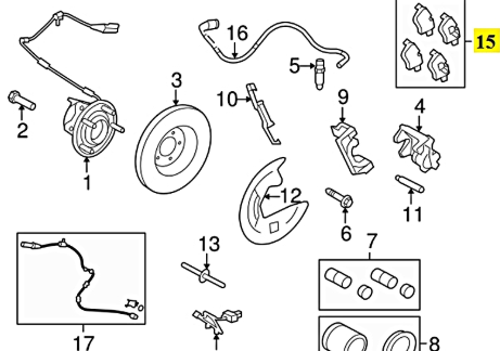 Jaguar S-type X206 Front Brake Pads Set C2Z32076 Genuine for sale ...