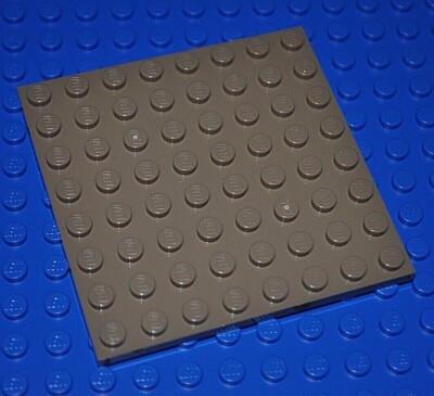 LEGO PARTS - 1X DARK TAN PLATE 8X8 STUDS /BASE BOARD/BEIGE/CREAM MAT ...