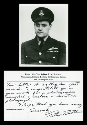 Peter Malam Brothers (1917-2008) - Battle of Britain ace - Autograph ...