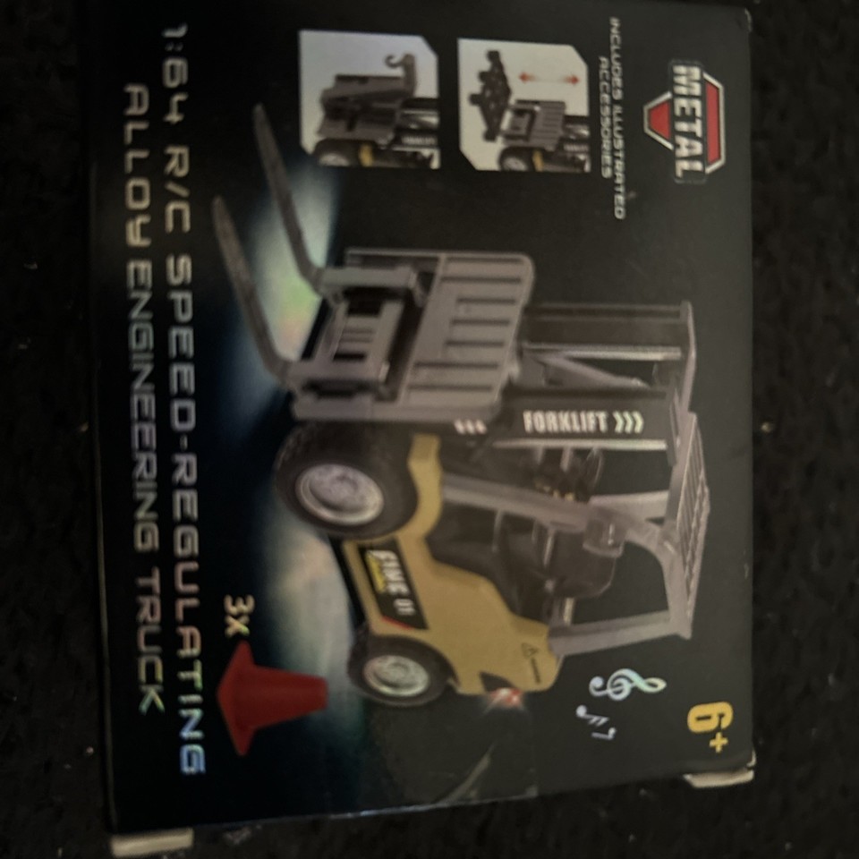 1/64 RC Forklift Toy 7 Channel 2 Mode Mini Remote Control Forklift ...