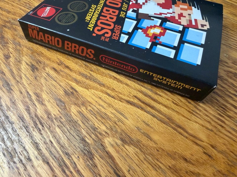 1986 MATTEL Super Mario Bros Control Deck complete in box nintendo nes ...