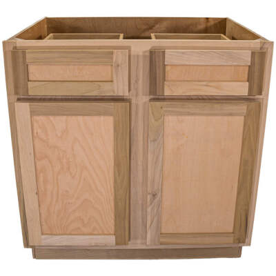 Kitchen Base Cabinet | Unfinished Poplar | Shaker Style | 33" | eBay