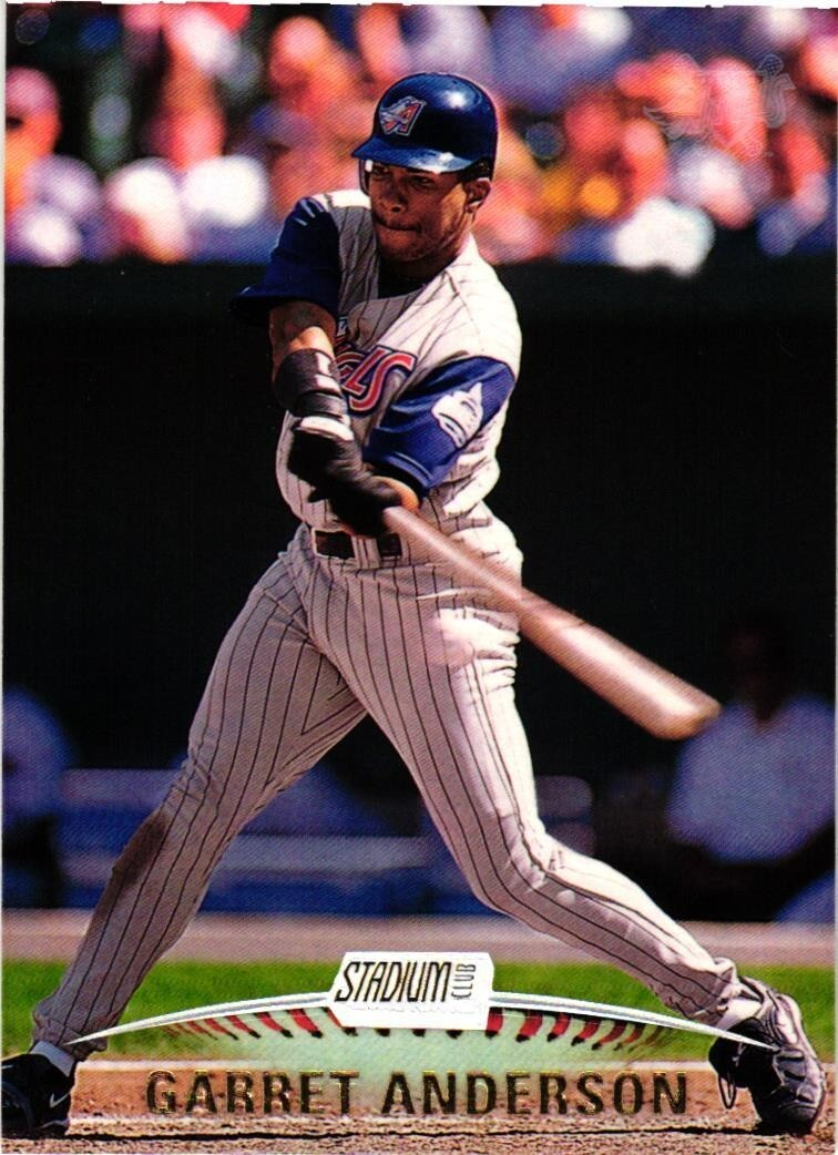 1999 TOPPS STADIUM CLUB GARRET ANDERSON #185 CARD $0.99 VALUE BOX | eBay