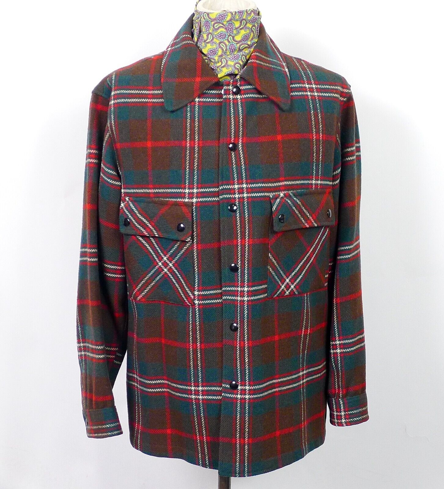 Vintage Early 1960's Pendleton Tartan 100% Virgin Woo… - Gem