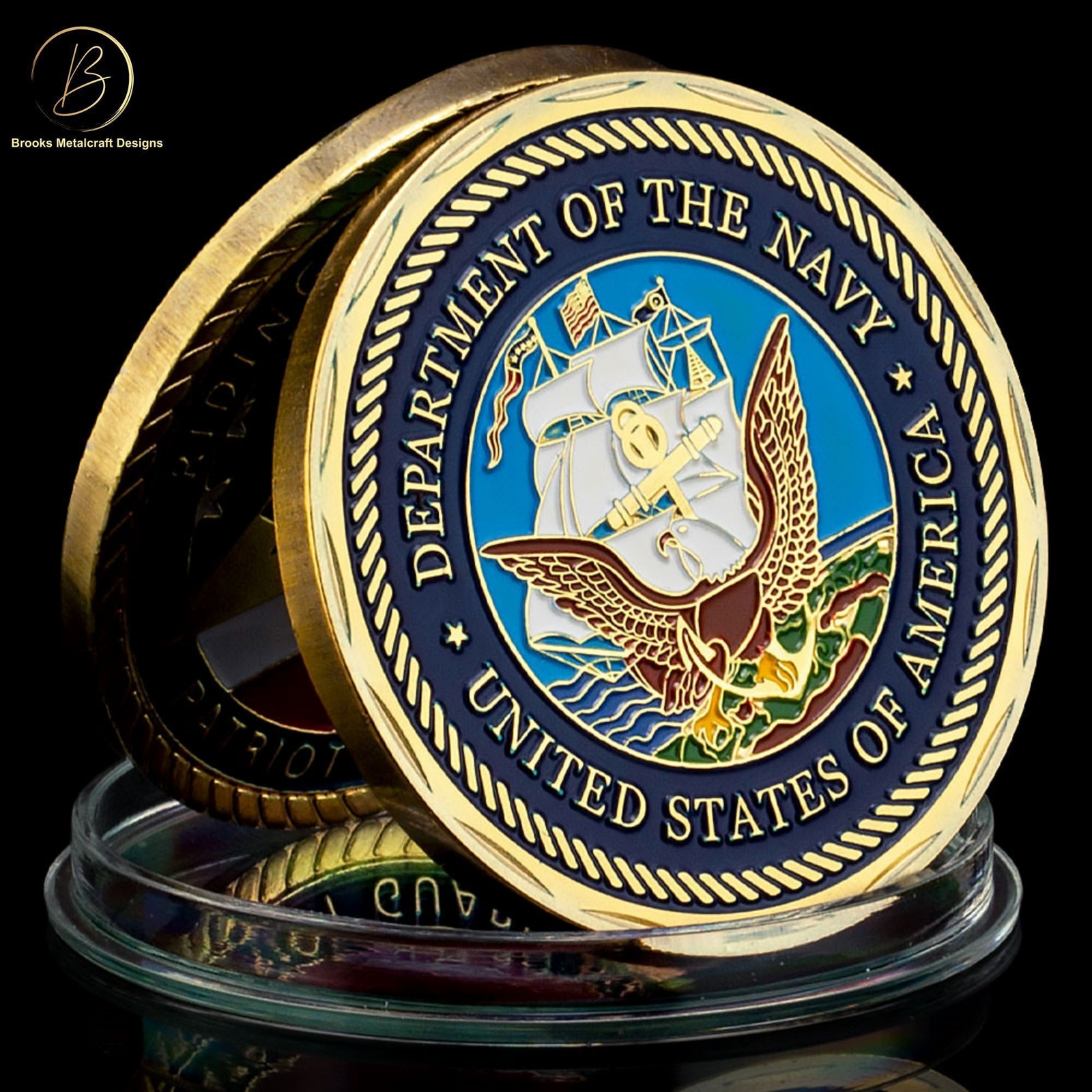 Navy Golden Shellback Crossing the Line Challenge Coin | eBay