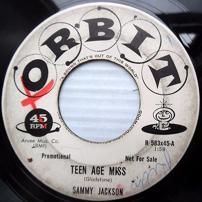SAMMY JACKSON rockabilly doowop promo 45 TEEN AGE MISS SINGLE ...