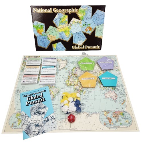Vtg. 1987 National Geographic Global Pursuit Board Game-Replacement ...