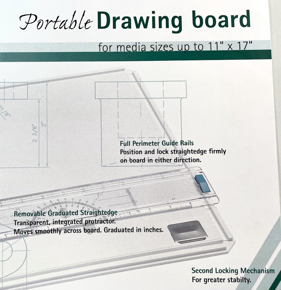 LINEX Portable Drawing Art Board Multi-Function Drafting Scale In ...