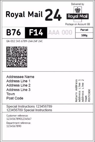 Custom Return Postage Labels - Address Labels for Easy Parcel & Mail ...