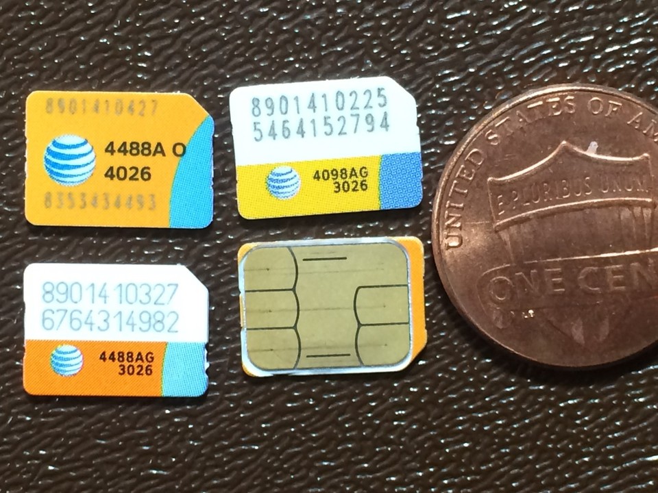 AT&T Nano Sim Card FOR ALL PHONES USING NANO SIM 4FF | eBay