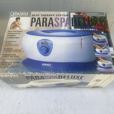 HoMedics ParaSpa Deluxe Paraffin Wax Bath PAR-250 Heat Therapy New Open ...