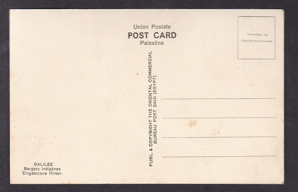 Israel Palestine NAZARETH Sea of Galilee Native Shepherds c1900/20s ...