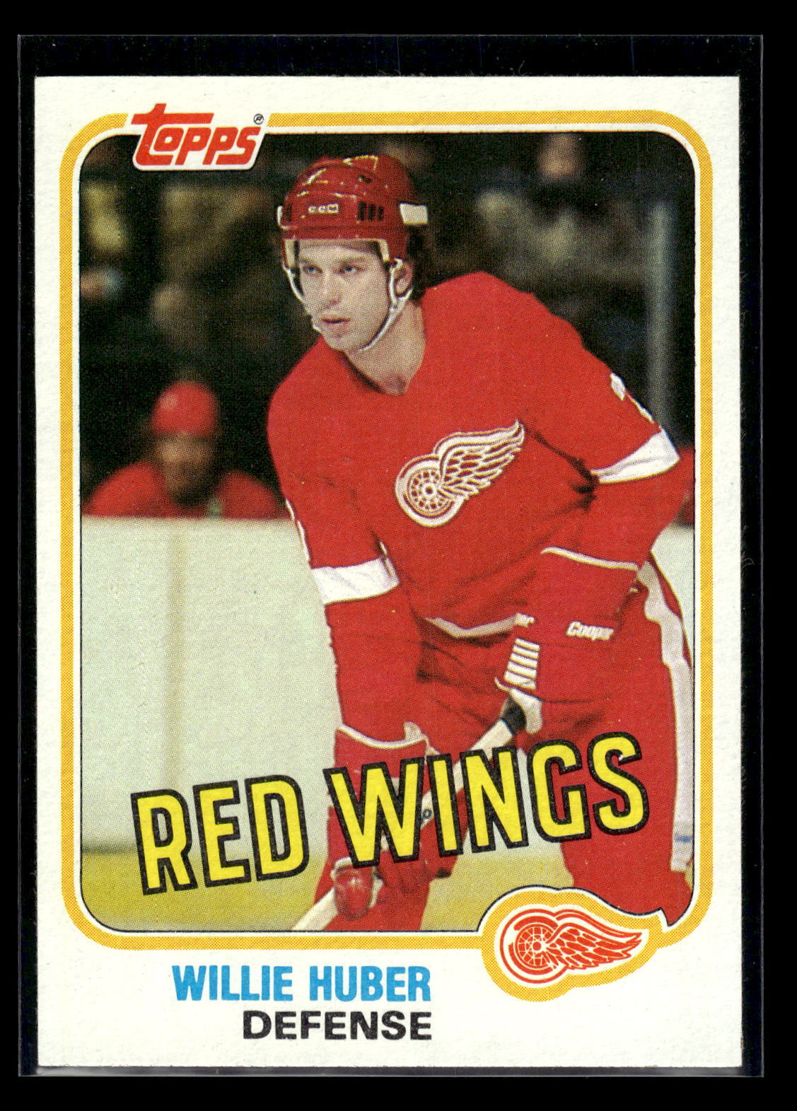 1981-82 Topps Hockey #W89 Willie Huber "Set Break" Mint Detroit Red ...