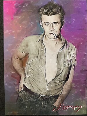 James Dean #3 Art Card Limited Numbered xx/50 Edward Vela Signed 2018 ...