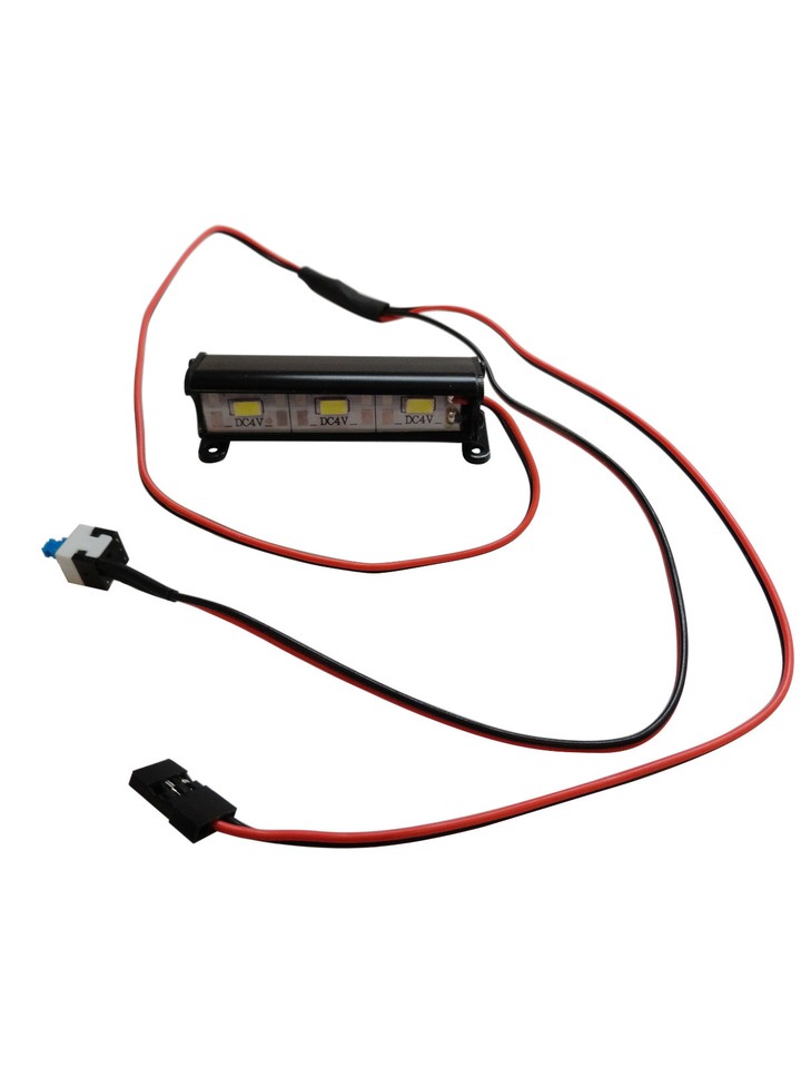 Apex RC Products 3 LED 55mm Aluminum Light Bar - Traxxas 1/16 / ECX Amp ...