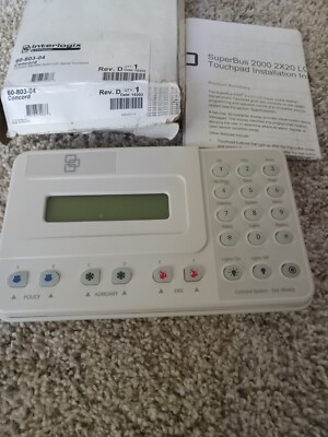 GE Concord SB2000 Superbus 2000 LCD Alpha Touchpad 60-803-04 GE Keypad ...