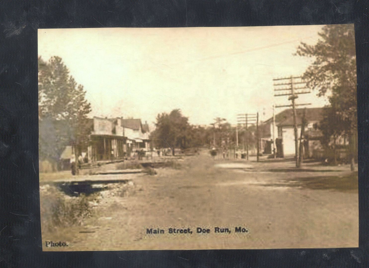 REAL PHOTO DOE RUN MISSOURI DOWNTOWN STREET SCENE MO. POSTCARD COPY | eBay