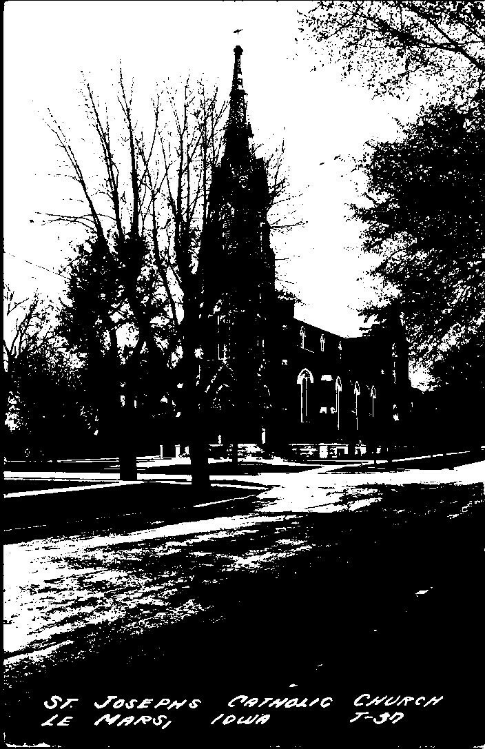 Postcard St Josephs Catholic Church Le Mars Iowa | eBay
