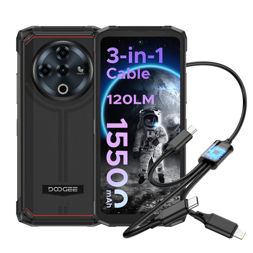 DOOGEE Fire 6 Power Rugged Smartphone Android 14 20GB+256GB 15500mAh ...